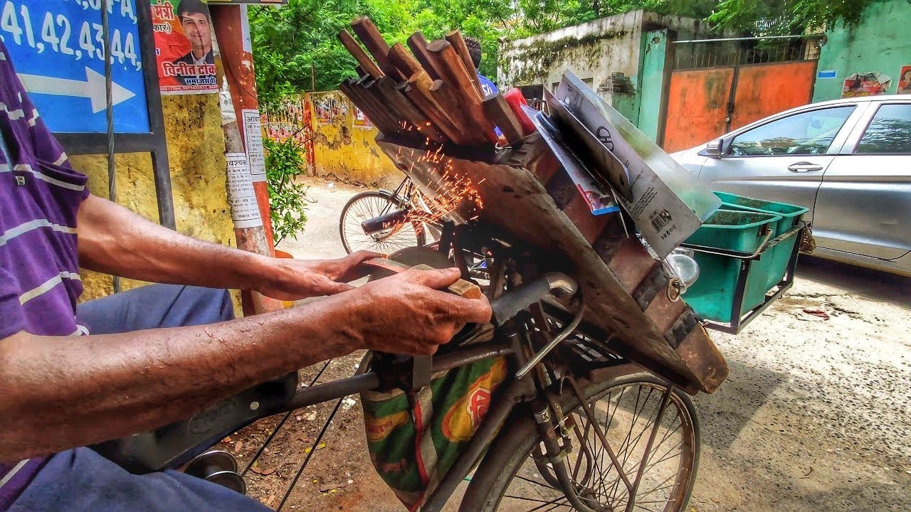 LIHAT!!! UNIKNYA JASA "ASAH PISAU" INDIA: TAJAM & MURAH!!! feat Uncle ...