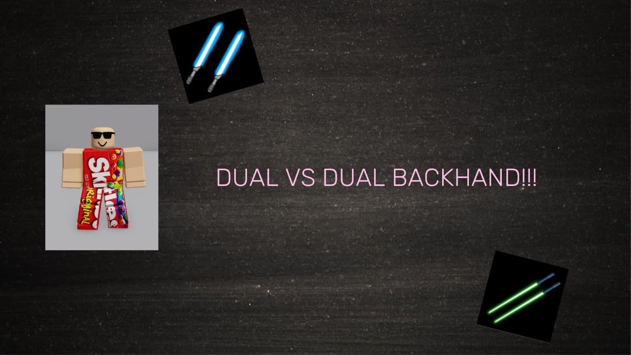 DUAL VS DUAL BACKHAND! (Roblox Saber Showdown) - YouTube
