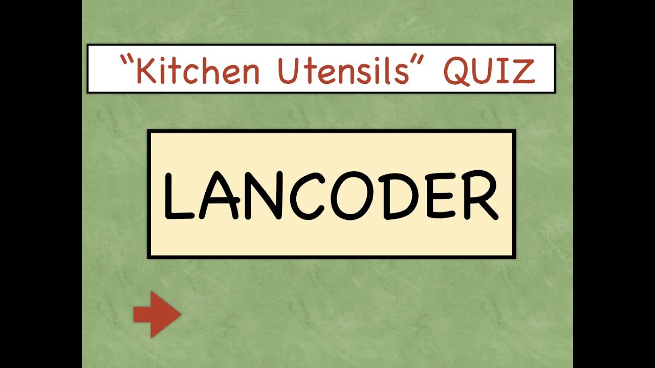Kitchen Utensils Guessing Quiz - YouTube