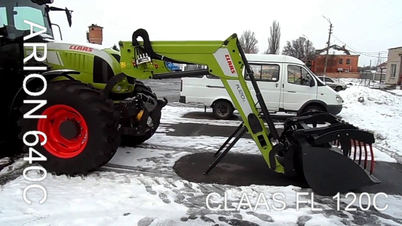CLAAS FL 120C front loader, UA/2016 - YouTube