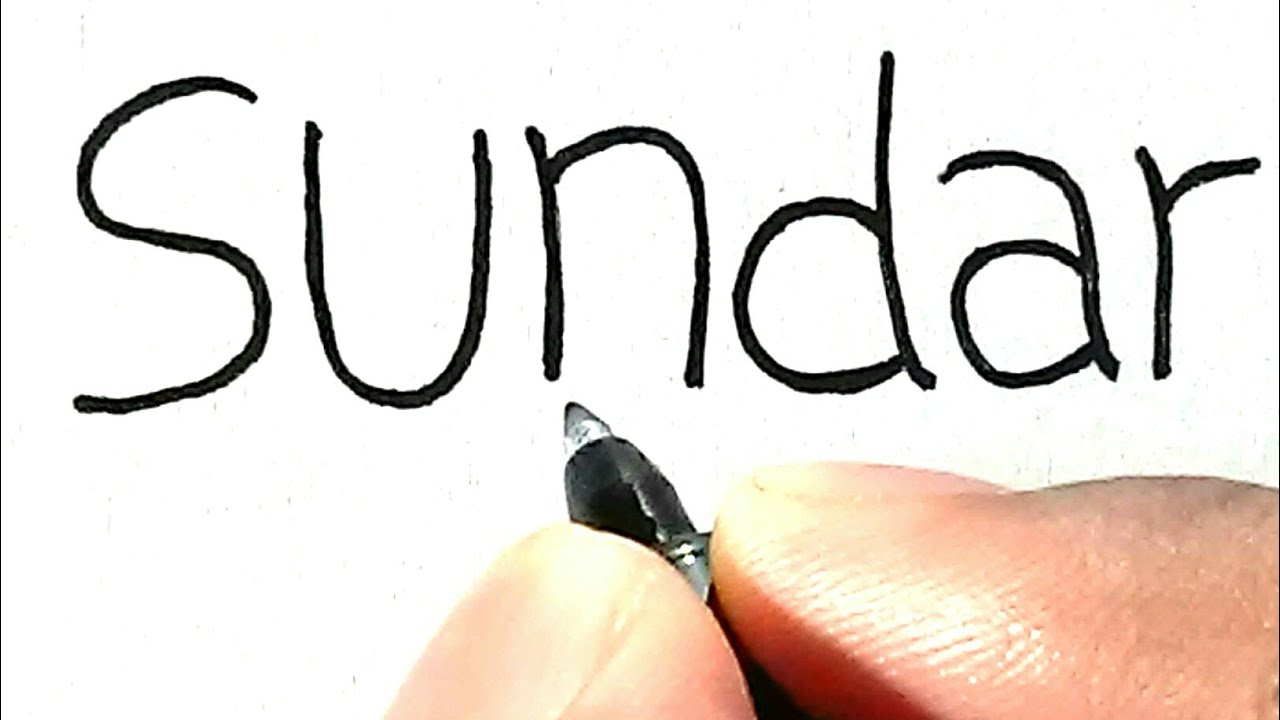 Washington, How to Turn word SUNDAR into Washington Sundar Drawing ...