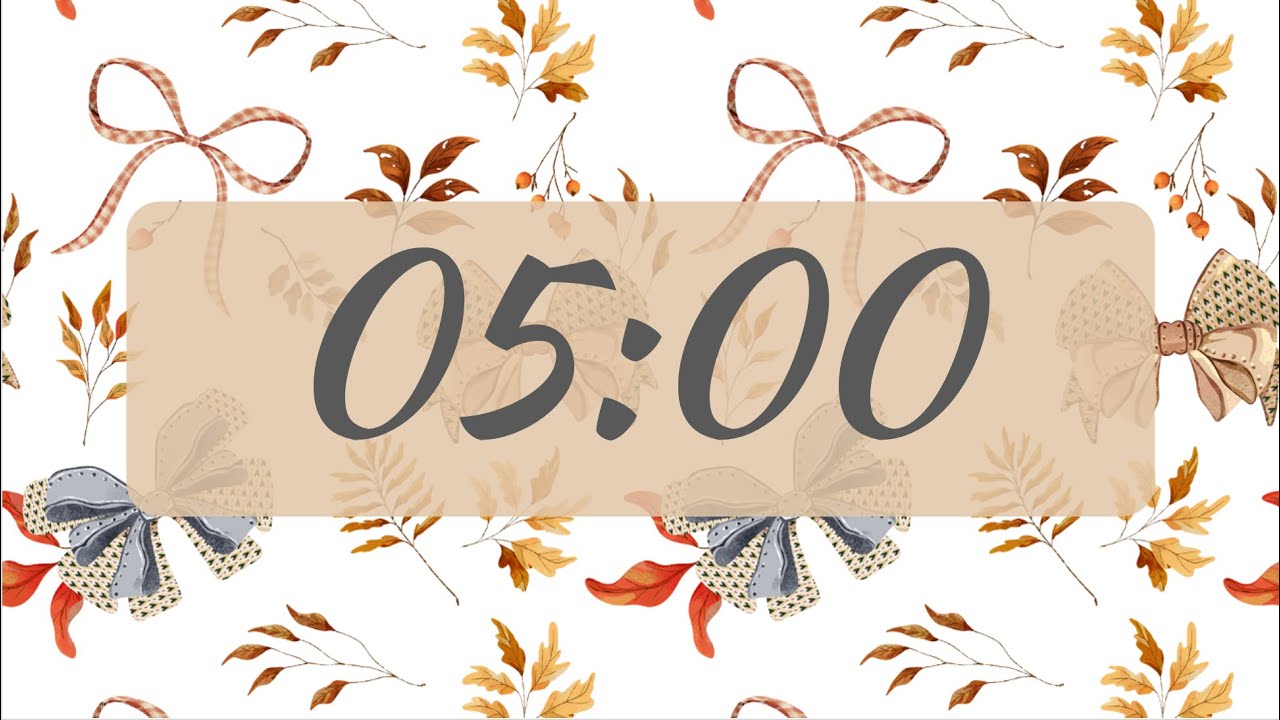 5-Minute Cozy Fall & Thanksgiving Countdown Timer 🍂🦃 - YouTube