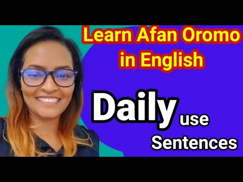 Learn Afan Oromo - YouTube