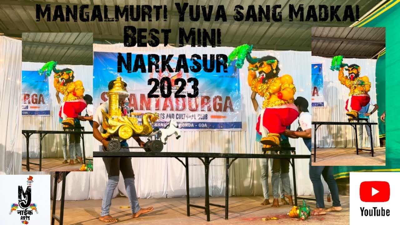 Best Mini Narkasur 2023 | Mangalmurti Yuvasang Madkai | #narkasuringoa ...