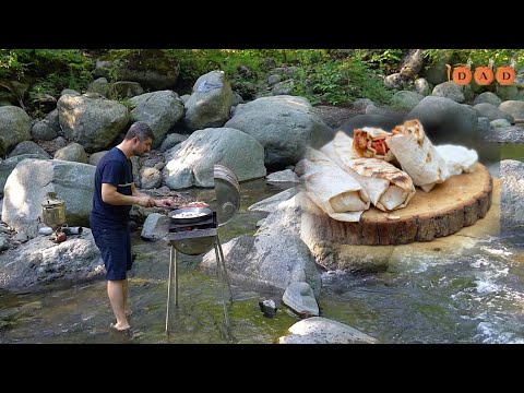 Çay Qırağında Meksikan Fajitası /Mexican Fajitas on the Riverbank.