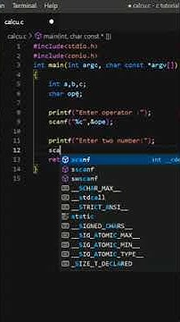 Simple Calculator Using C Programming Language #shorts - YouTube