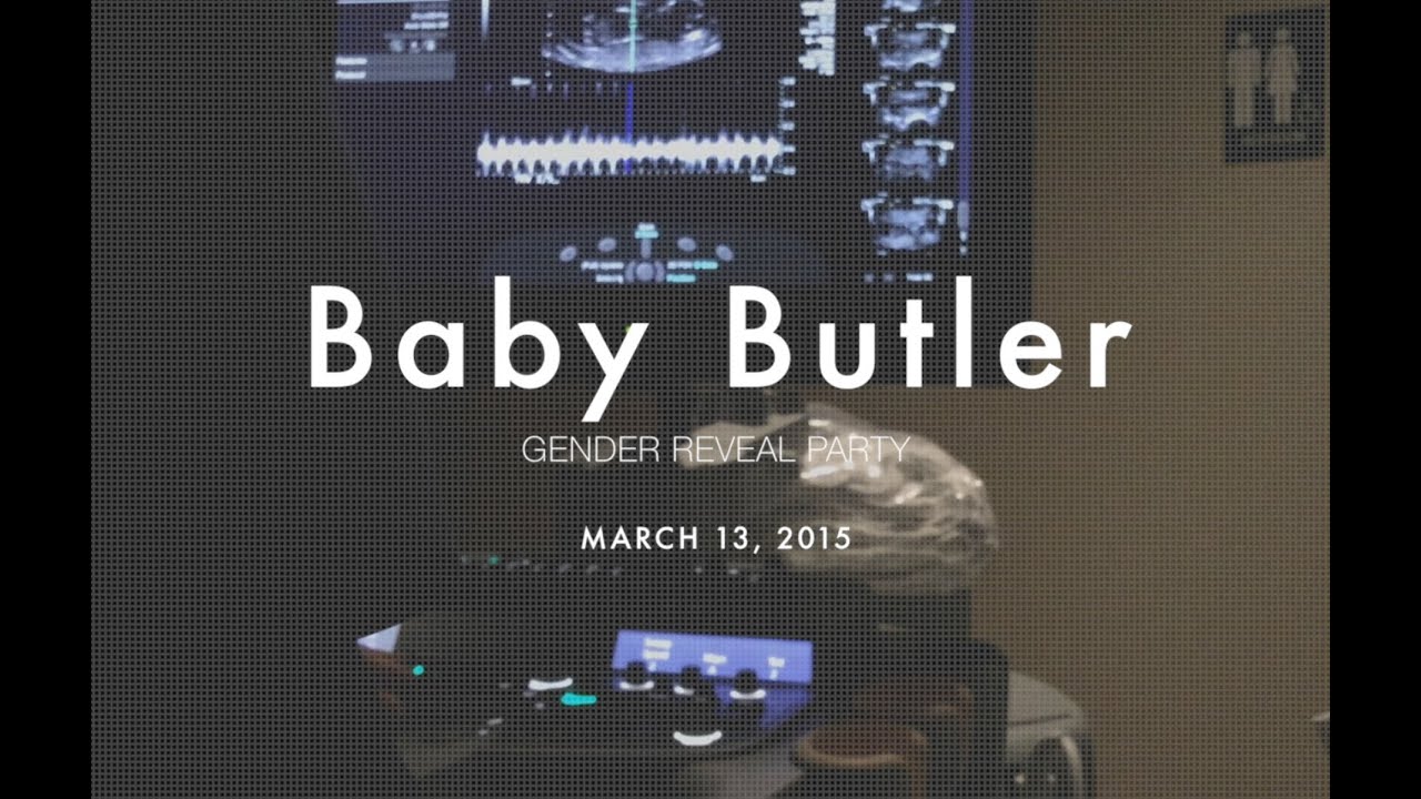 Baby Butler Gender Reveal Party - YouTube