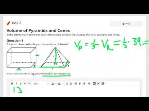 Geometry Sem B Unit 9 Course Activity: Explaining Volume Formulas (Task 2) - YouTube