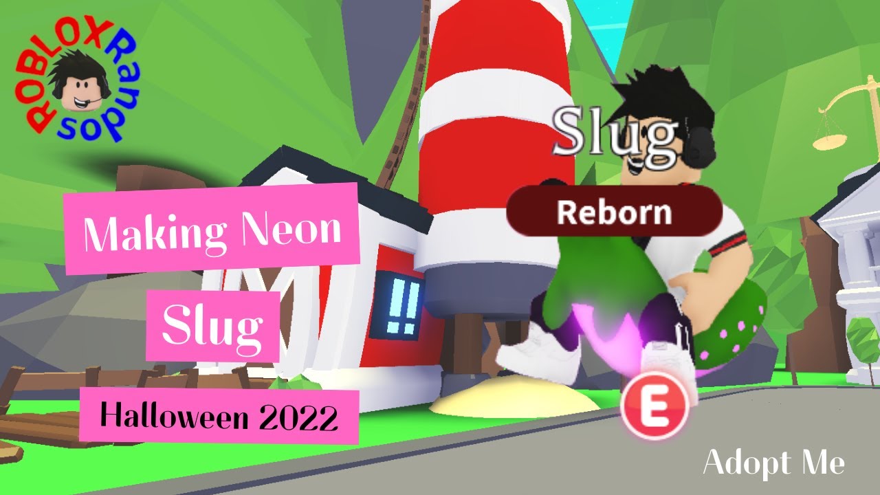 Making NEON SLUG in Adopt me Roblox! - YouTube