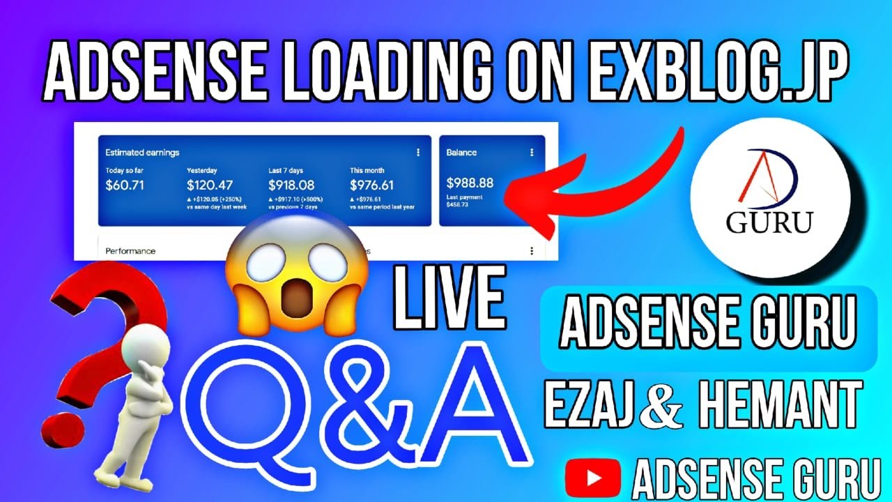 Exblogjp Adsense Live Adsense Loading || Adsense Loading Live Full Course - YouTube