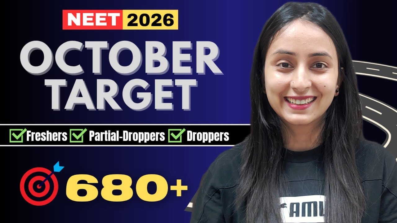 NEET 2026: OCTOBER Target🎯 | Monthly Target Plan📝 #neet #neet2026 # ...
