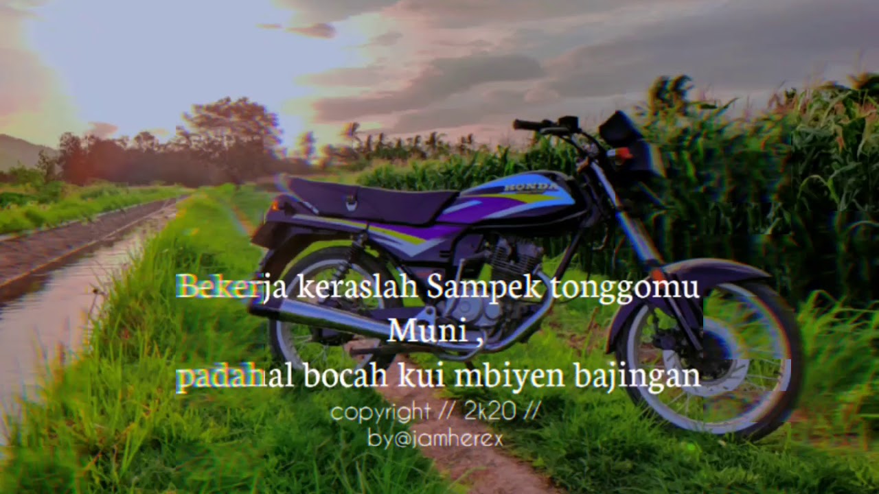 story wa sepeda motor Honda GL - YouTube