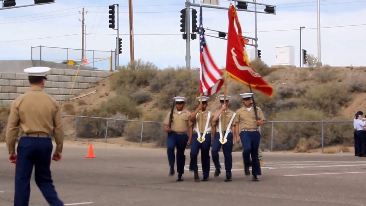2016 Male Color Guard Team Selma High Marine Corps JROTC - YouTube
