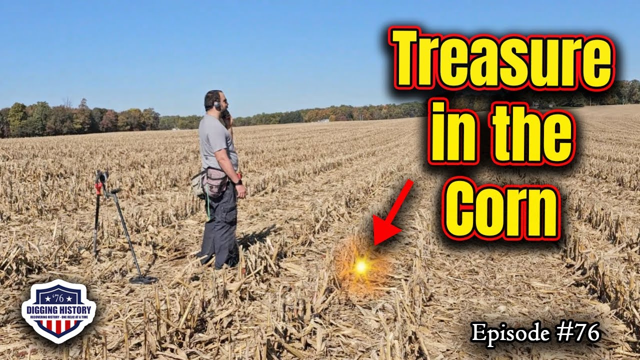 Tripping Over Old Relics In The Corn Field Metal Detecting! - YouTube