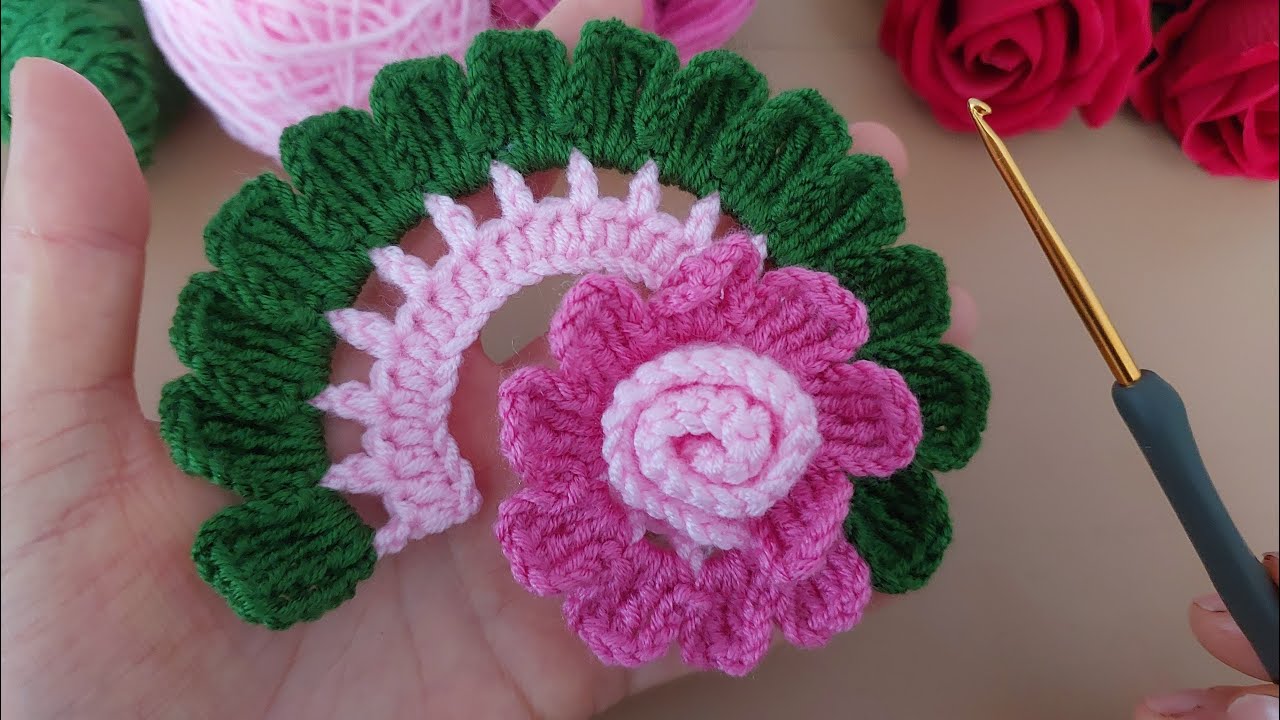 Stunning 3D Flowers and Leaves:Crocheting and Learning Guide 🌷💯 Amazing ...