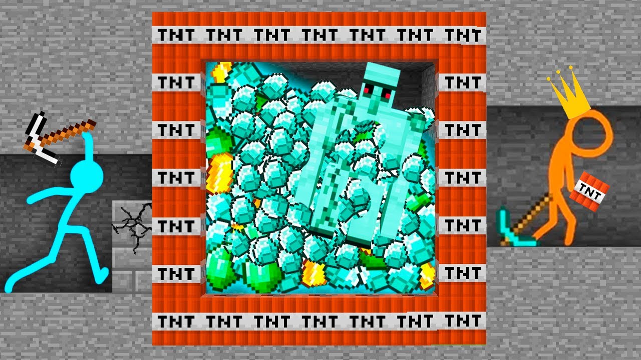 Stickman Animation Vs Minecraft ~ TNT TRAP Animator vs Animation ...
