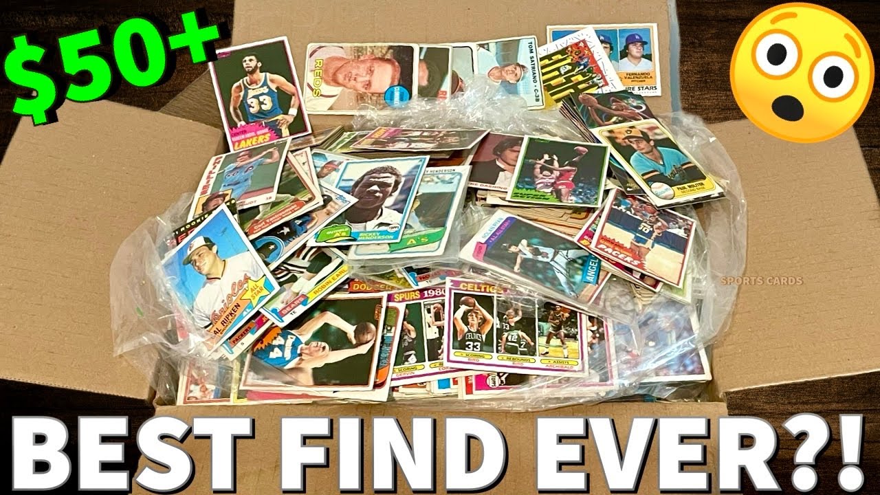 GOODWILL VINTAGE SPORTS CARDS COLLECTION LOADED WITH HOF ROOKIE CARDS ...