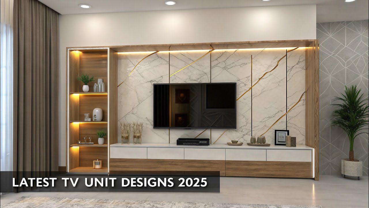 " Latest TV Unit Designs 2025 | Luxury Interior Ideas | Top Trending ...