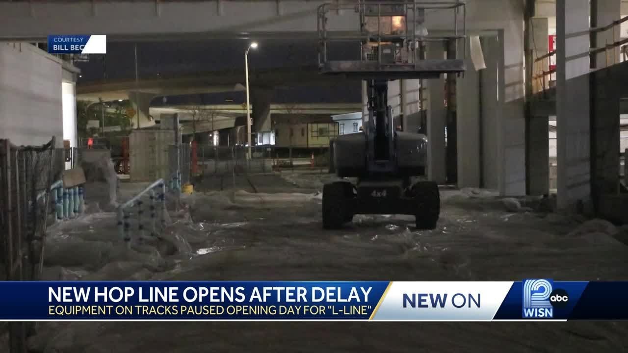 The Hop 'L-Line' underway after Sunday-morning delay - YouTube