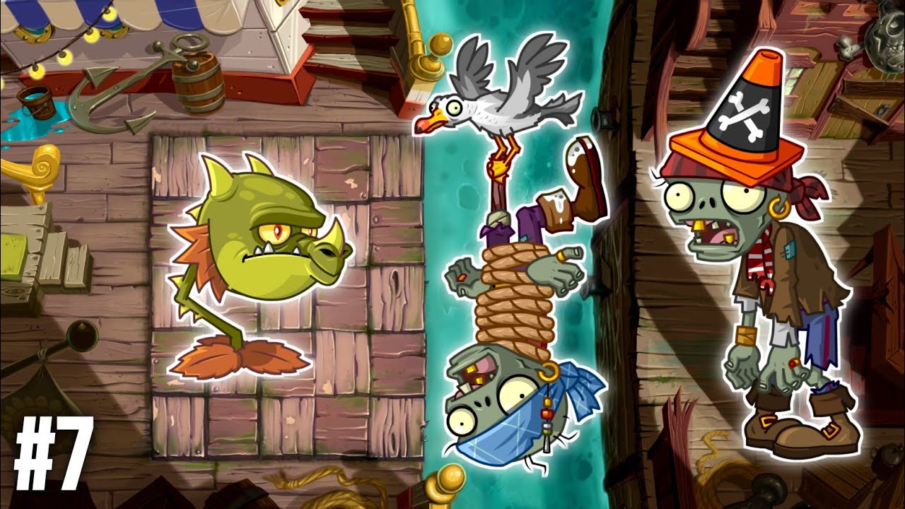Plants Vs Zombies™ 2 "Pirate Seas" 'Adventure Day 1-5' Pvz2 Gameplay ...