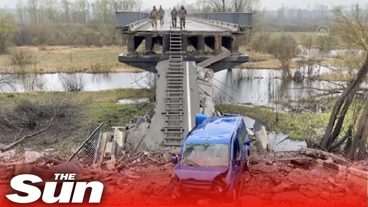 Ukraine clears mines 'planted by Russian forces' - YouTube