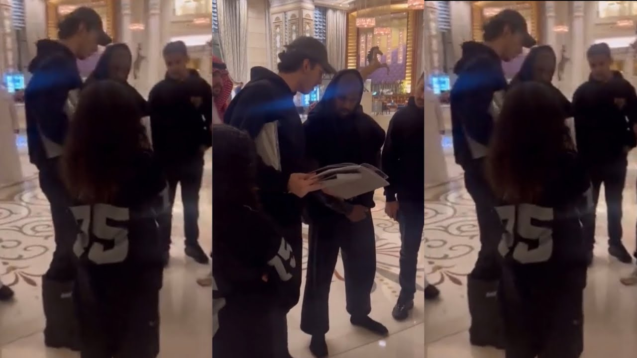 Watch North West and Kanye West in Saudi Arabia talking to fans ♥️ ...