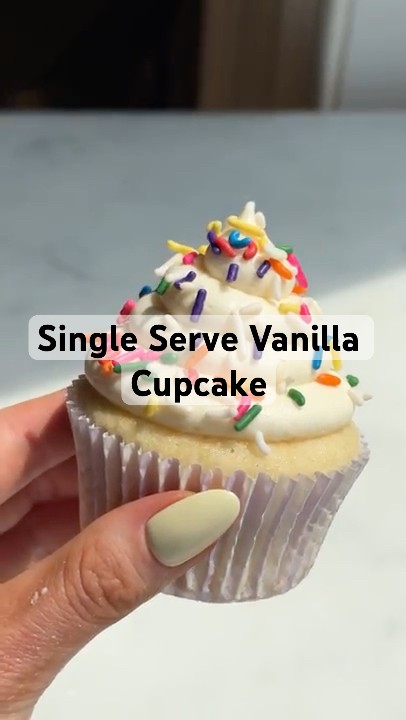 Single Serve Vanilla Cupcake - YouTube