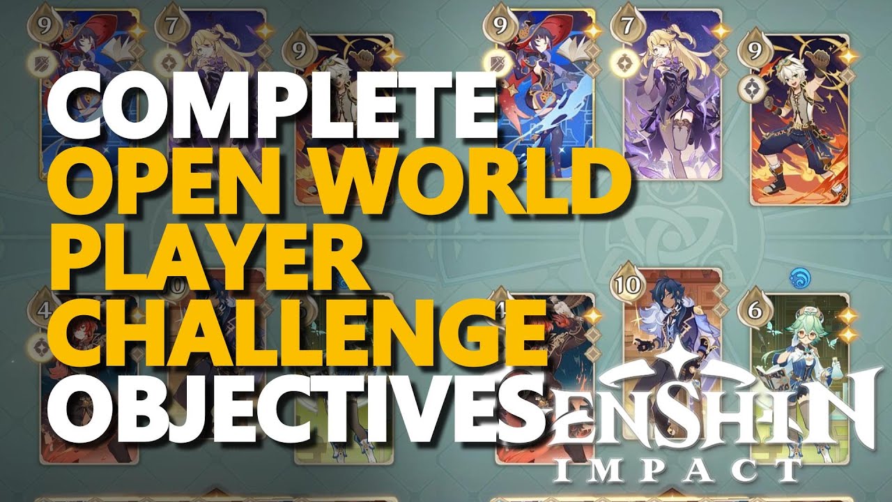 Complete Open World Player Challenge objectives Genshin Impact - YouTube