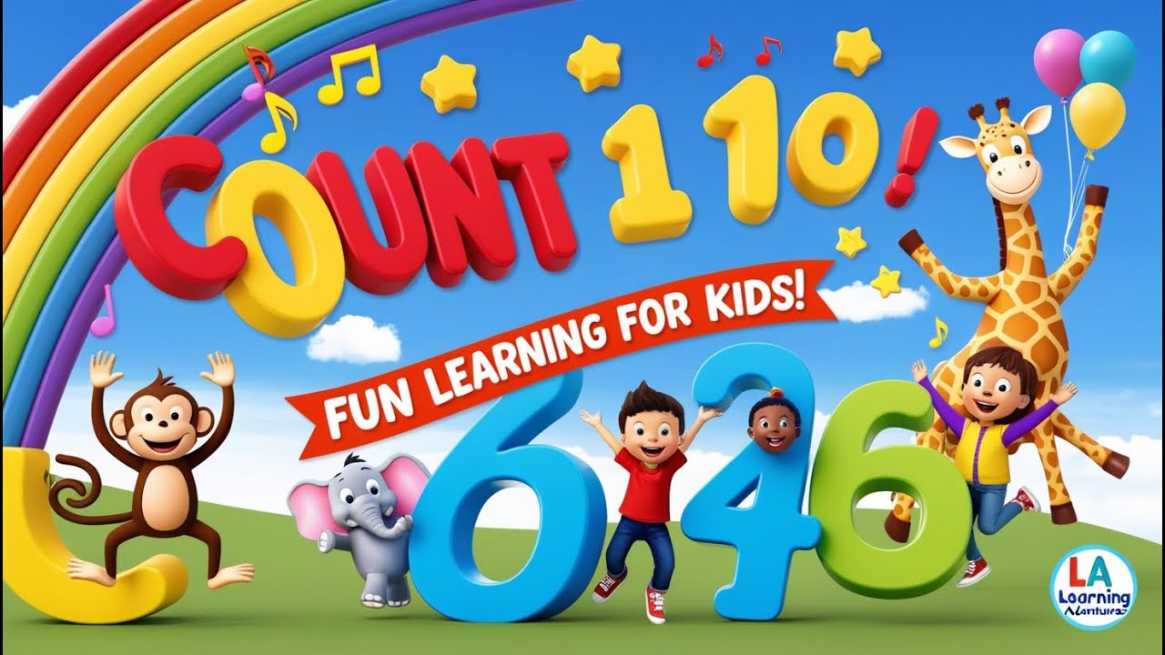 Learn to Count 1 to 20 | Fun Counting Song for Kids #education # ...