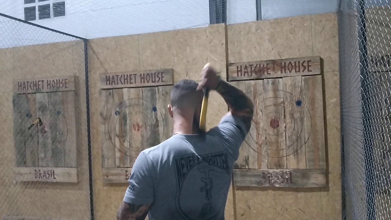 Desafio louco do machado hatchet house brazil Crazy Axe - YouTube