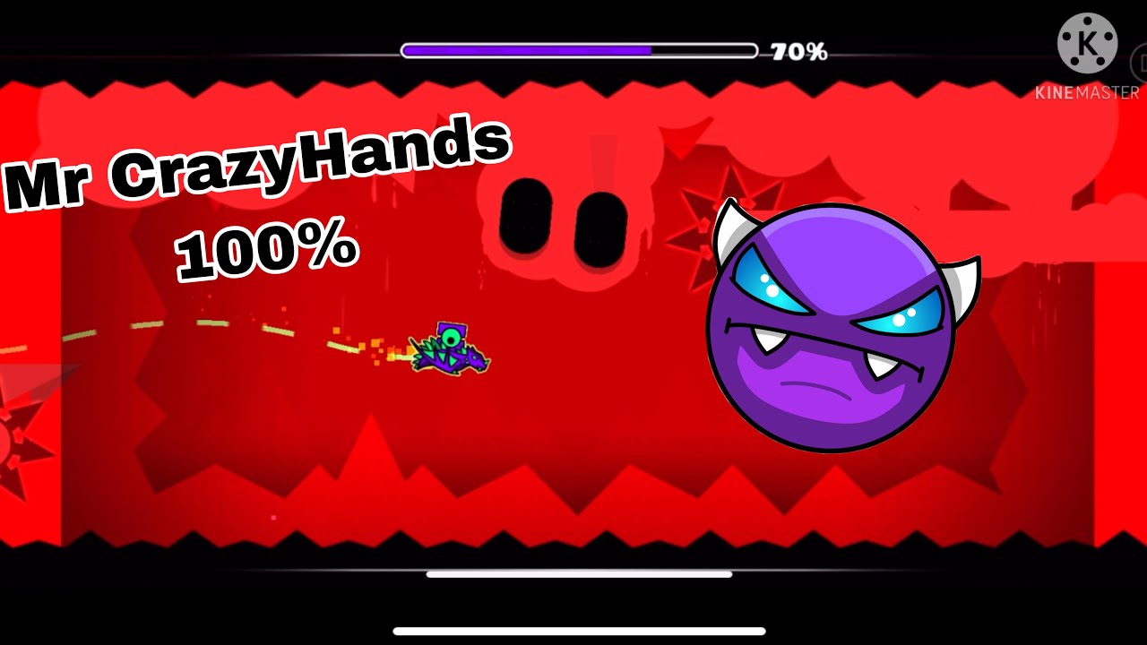 Mr CrazyHands 100% [Easy Demon] par ExtoPlasm ~Geometry dash 2.1~ - YouTube