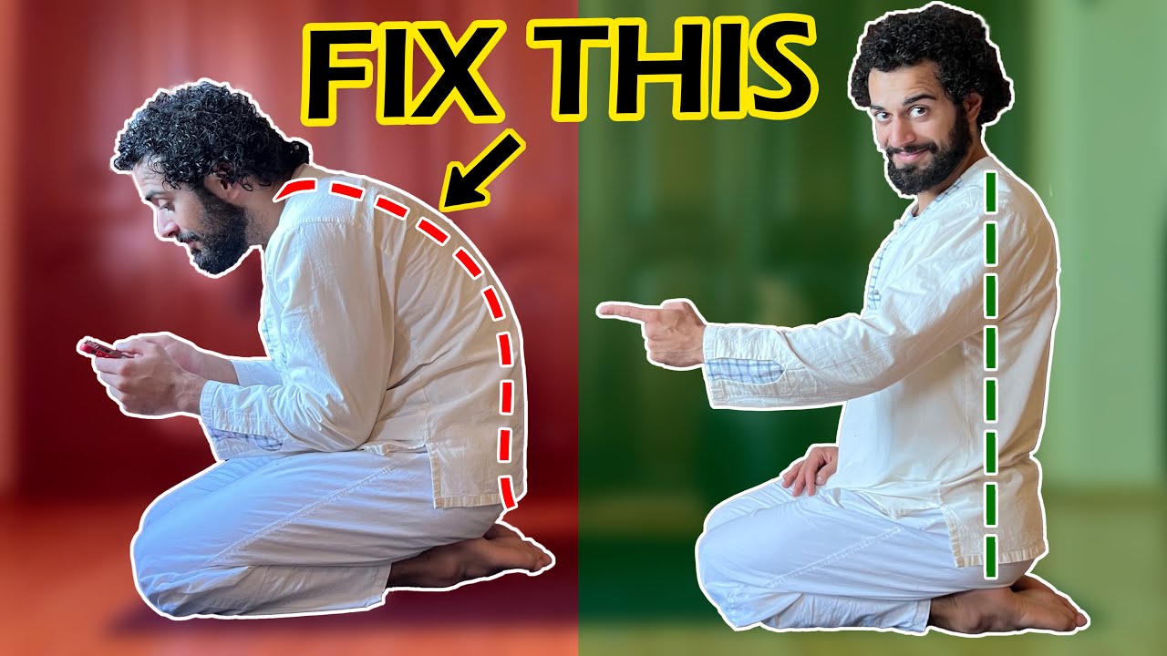 How To Fix Your Upper Back Posture (Simple Exercise) - YouTube