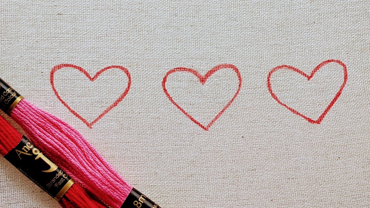 3 VERY EASY LITTLE HEART EMBROIDERY DESIGNS FOR BEGINNERS # ...