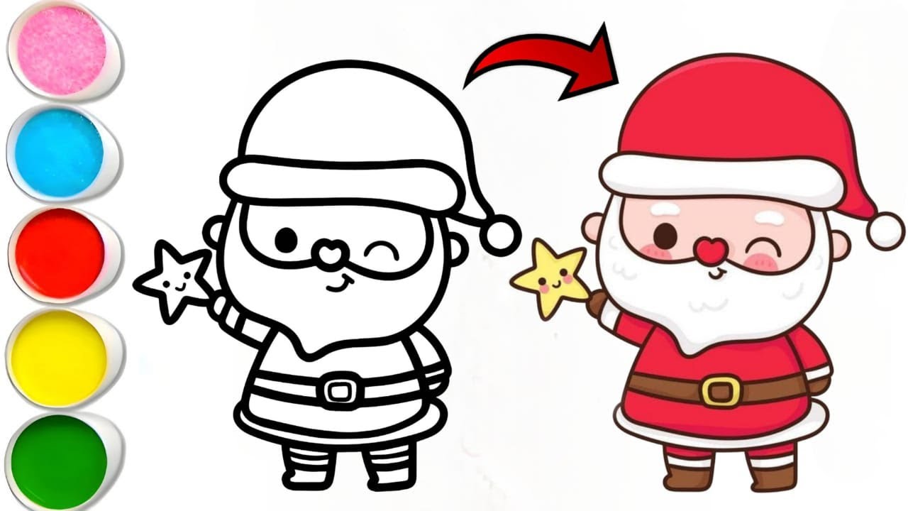 How to Draw Santa Claus Easy - YouTube