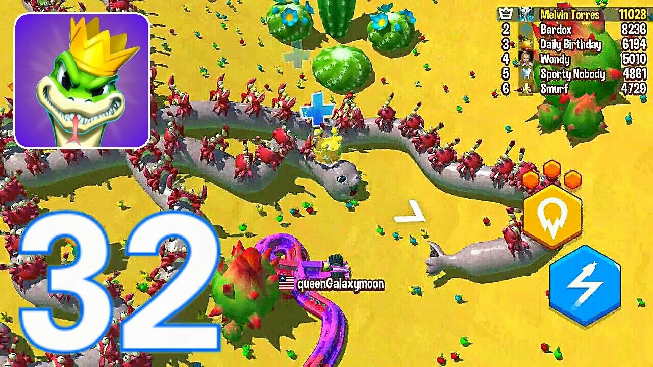 Snake Rivals-(Gameplay 32)-Increible Partida En Modo Clásico Con *FOCA ...