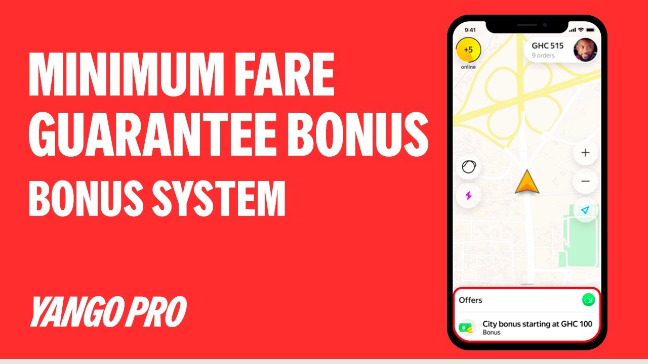 Minimum fare guarantee bonus | Bonus system - Yango Pro - YouTube