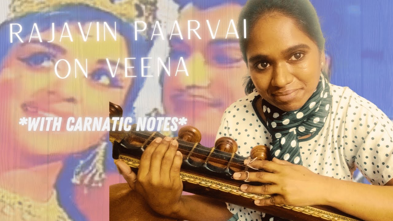 Carnatic Swaram for Rajavin Parvai on Veena #isai #anbevaa #veena # ...