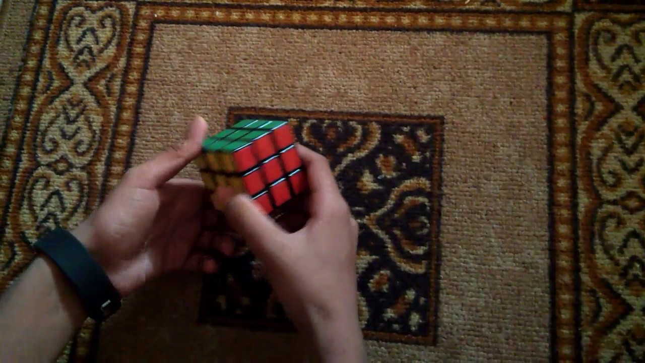 How to solve the first layer of rubiks cube - YouTube
