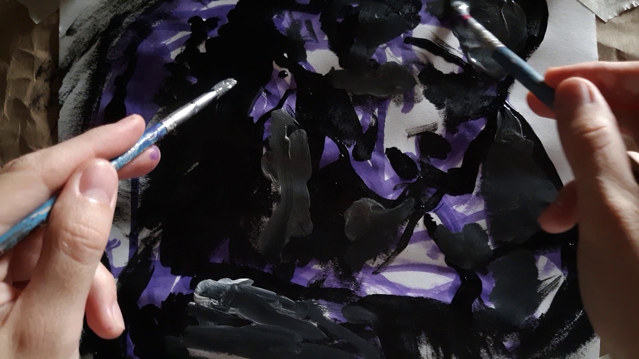 First Dual Handed Painting - YouTube