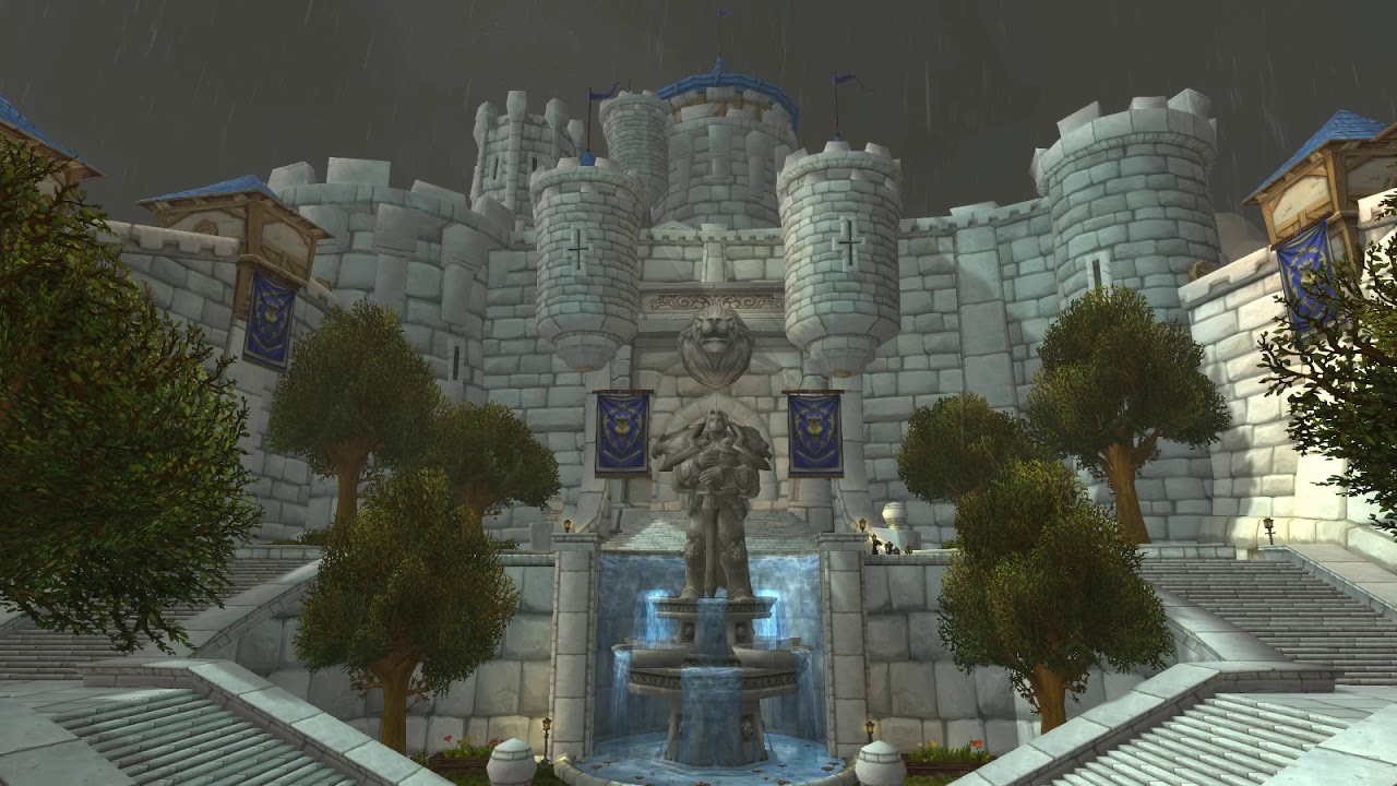 Rain and Thunder in Stormwind - Tribute to Varian's Sacrifice - YouTube