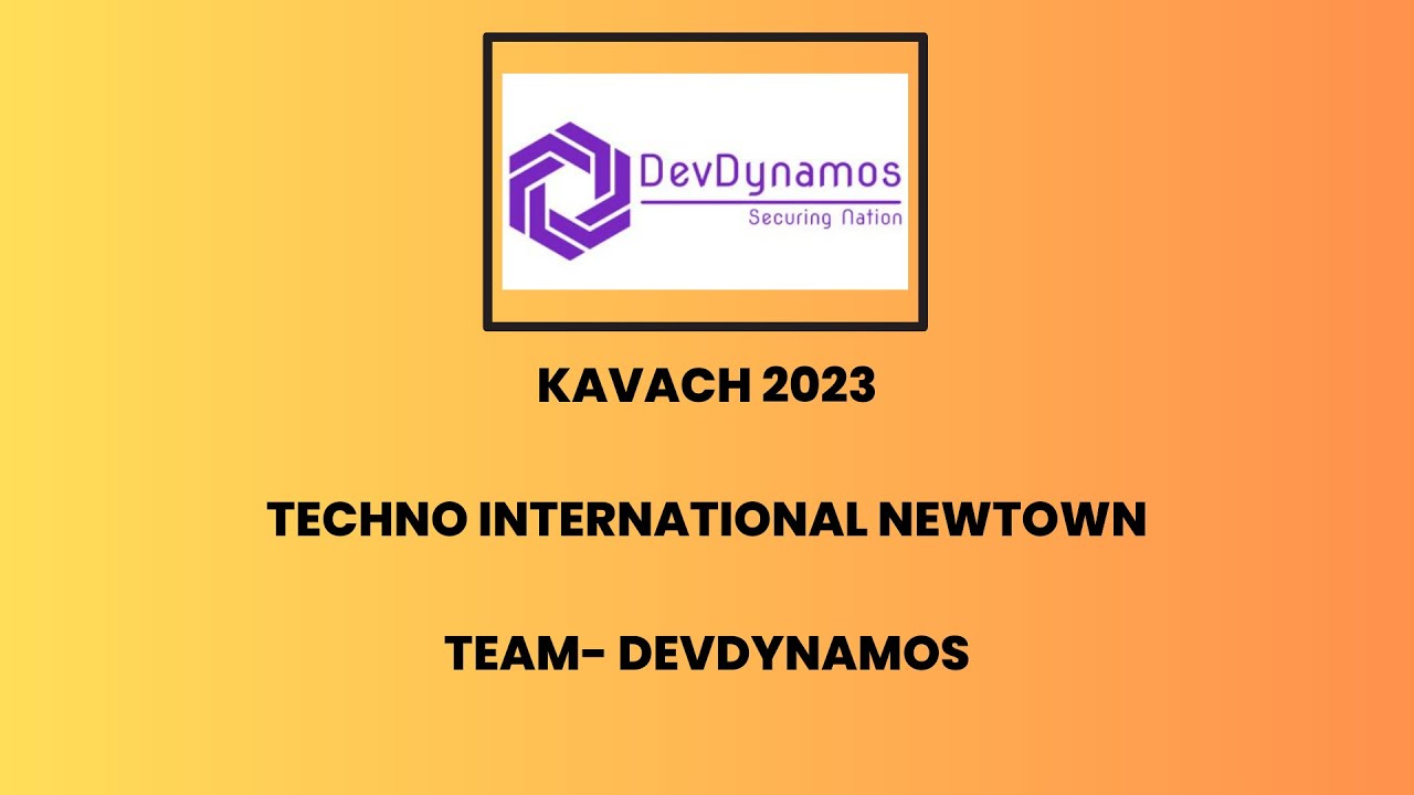 KVH 005 Team- DevDynamos (Techno International Newtown) - YouTube