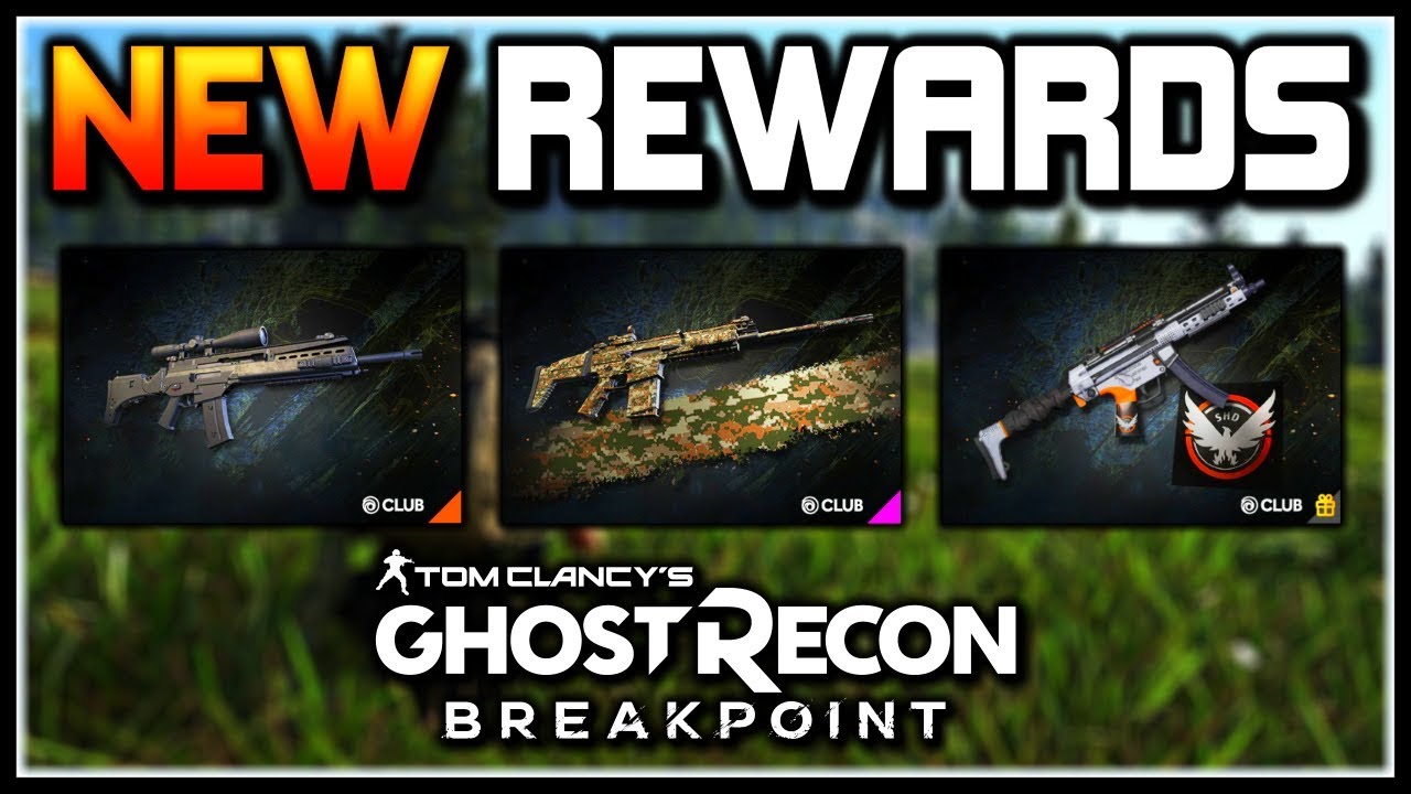 Ghost Recon Breakpoint | NEW Uplay Rewards, Weapon Variants, Camos ...