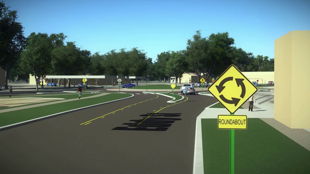 Five Points Improved Intersection Simulation - YouTube