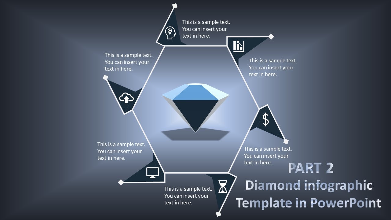 A Diamond Flow Diagram in PowerPoint (PART 2) - Music by Demi A. - YouTube