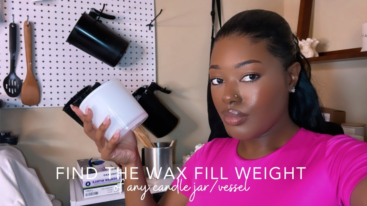 how to find the fill weight of any candle jar | Soyaya - YouTube