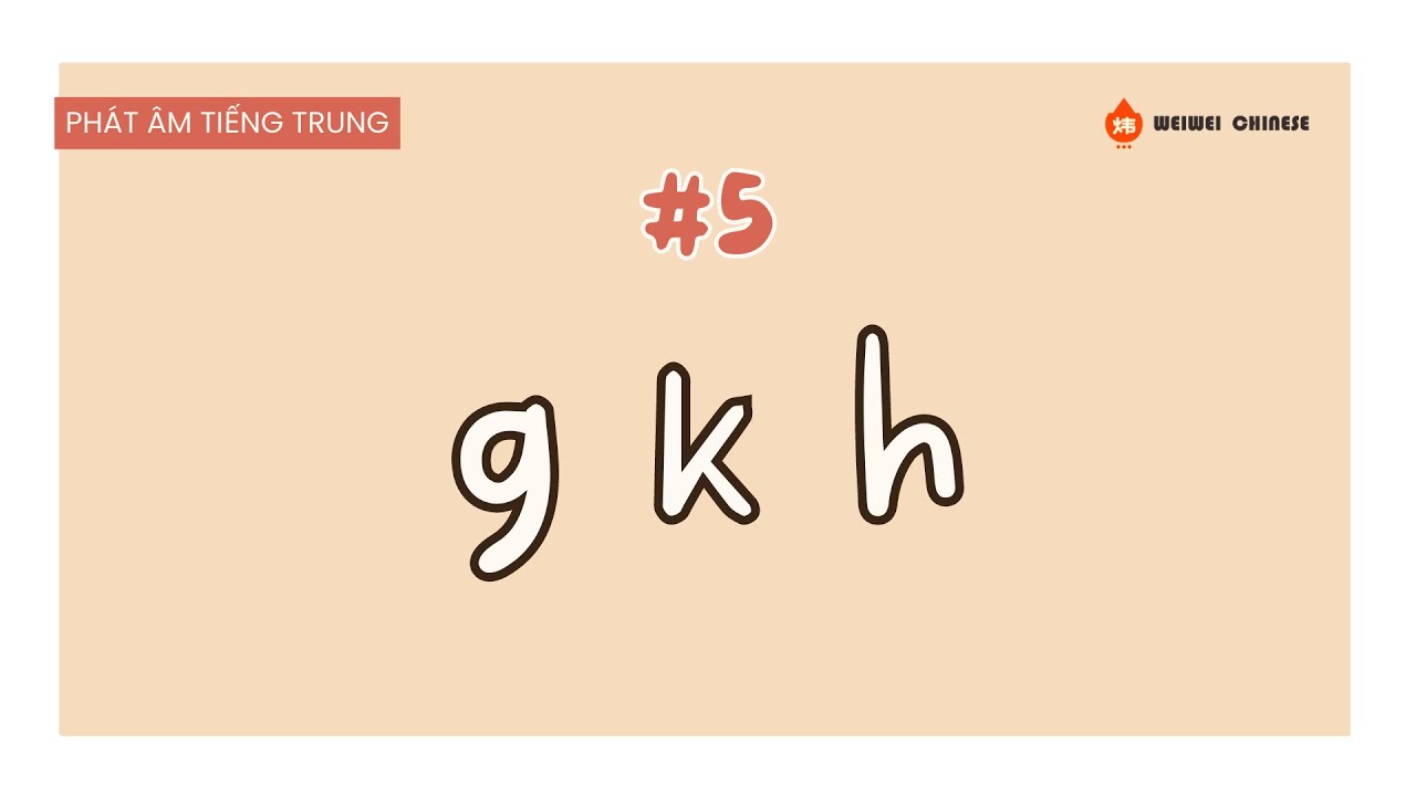 THANH MẪU "g k h" | PHÁT ÂM TIẾNG TRUNG | CHINESE PRONUNCIATION | TIẾNG TRUNG CHO NGƯỜI MỚI BẮT ...