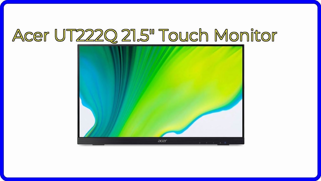 REVIEW (2026): Acer UT222Q 21.5" Touch Monitor. First Look. - YouTube