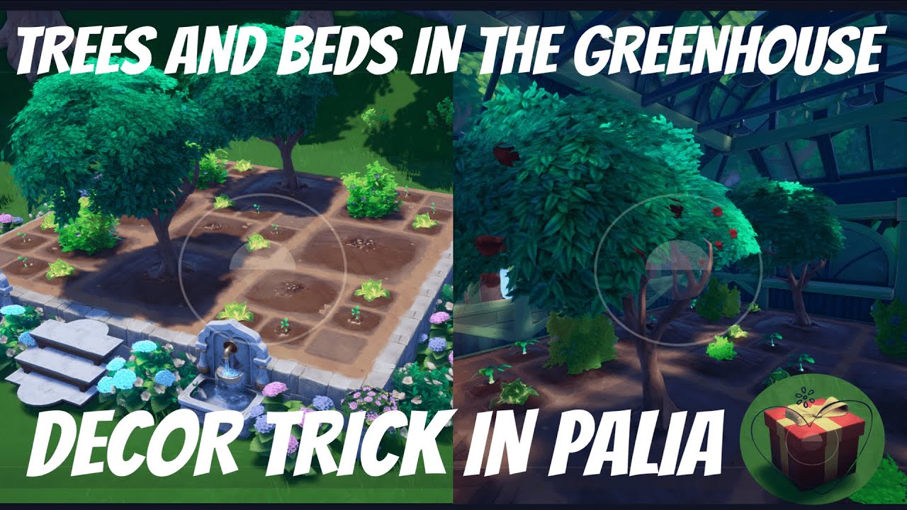 TREES AND BEDS IN THE GREENHOUSE | DECOR TRICK IN PALIA - YouTube