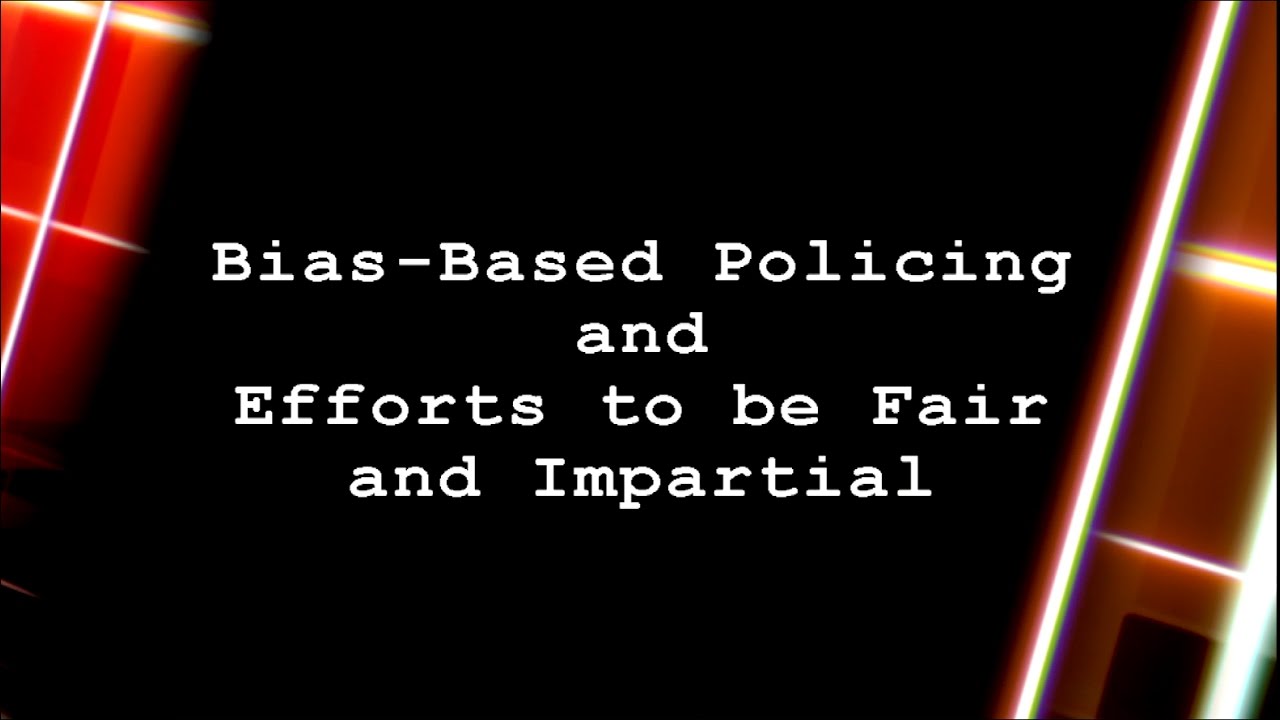 Bias Based Policing 2016 - YouTube