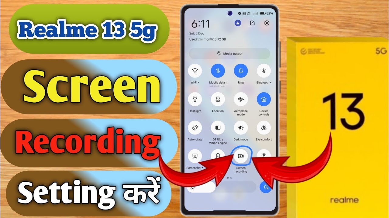 realme 13 5g screen recording settings, realme 13 5g screen recording ...